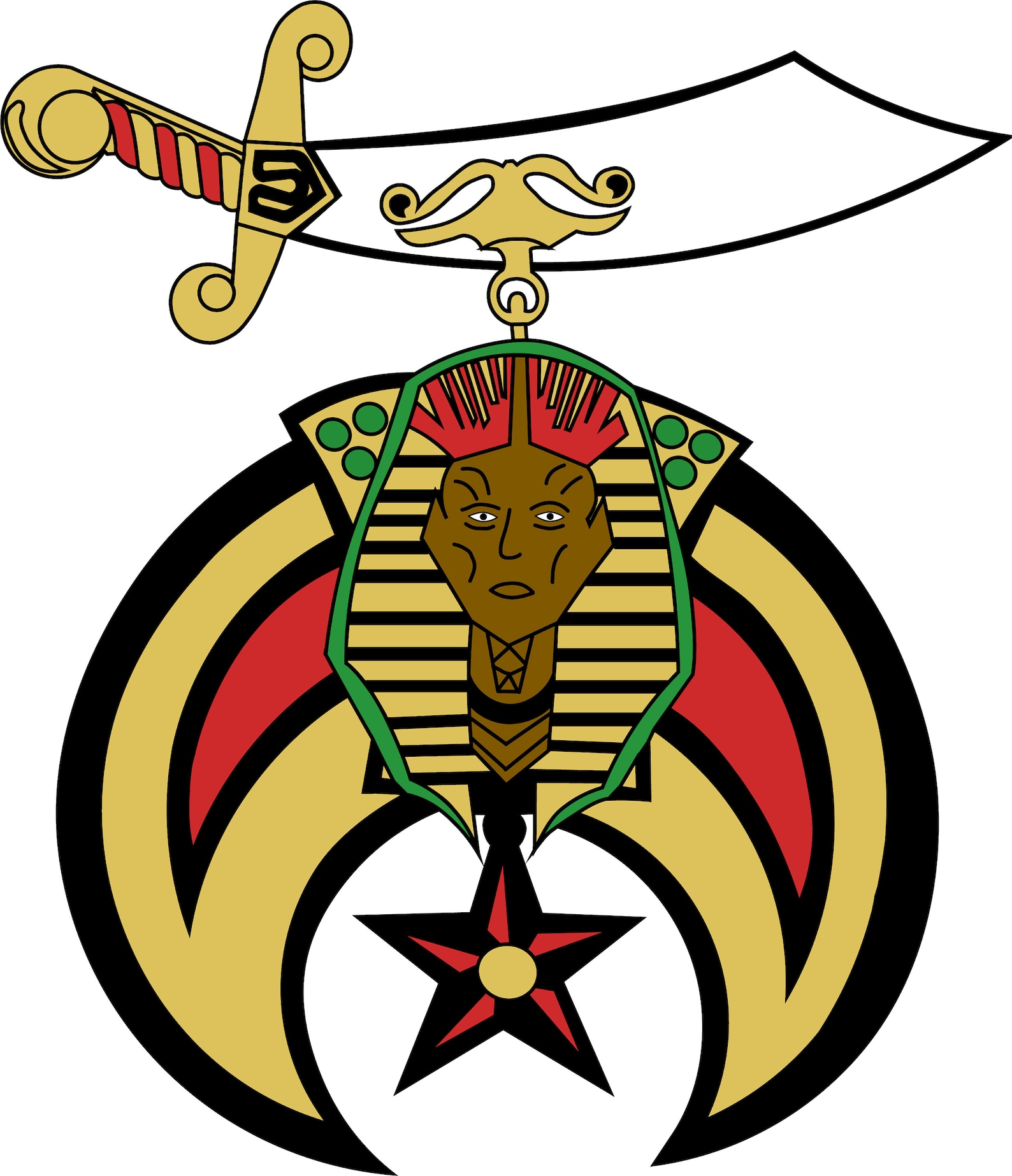 Shrine Emblem 3 Silhouette and Cricut Cut Files Jpeg Svg - Etsy