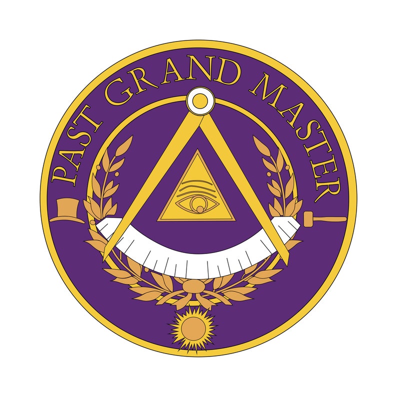 Past Grand Master Seal Silhouette & Cricut Cut Files Jpeg - Etsy