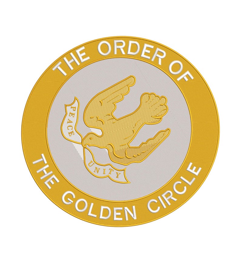 Order of the Golden Circle Coin - Digital Machine Embroidery Design ...