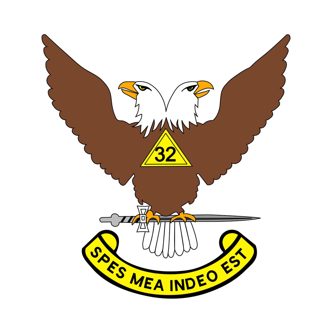 32 Degree Mason Wings Up Scottish Rite Silhouette & Cricut - Etsy