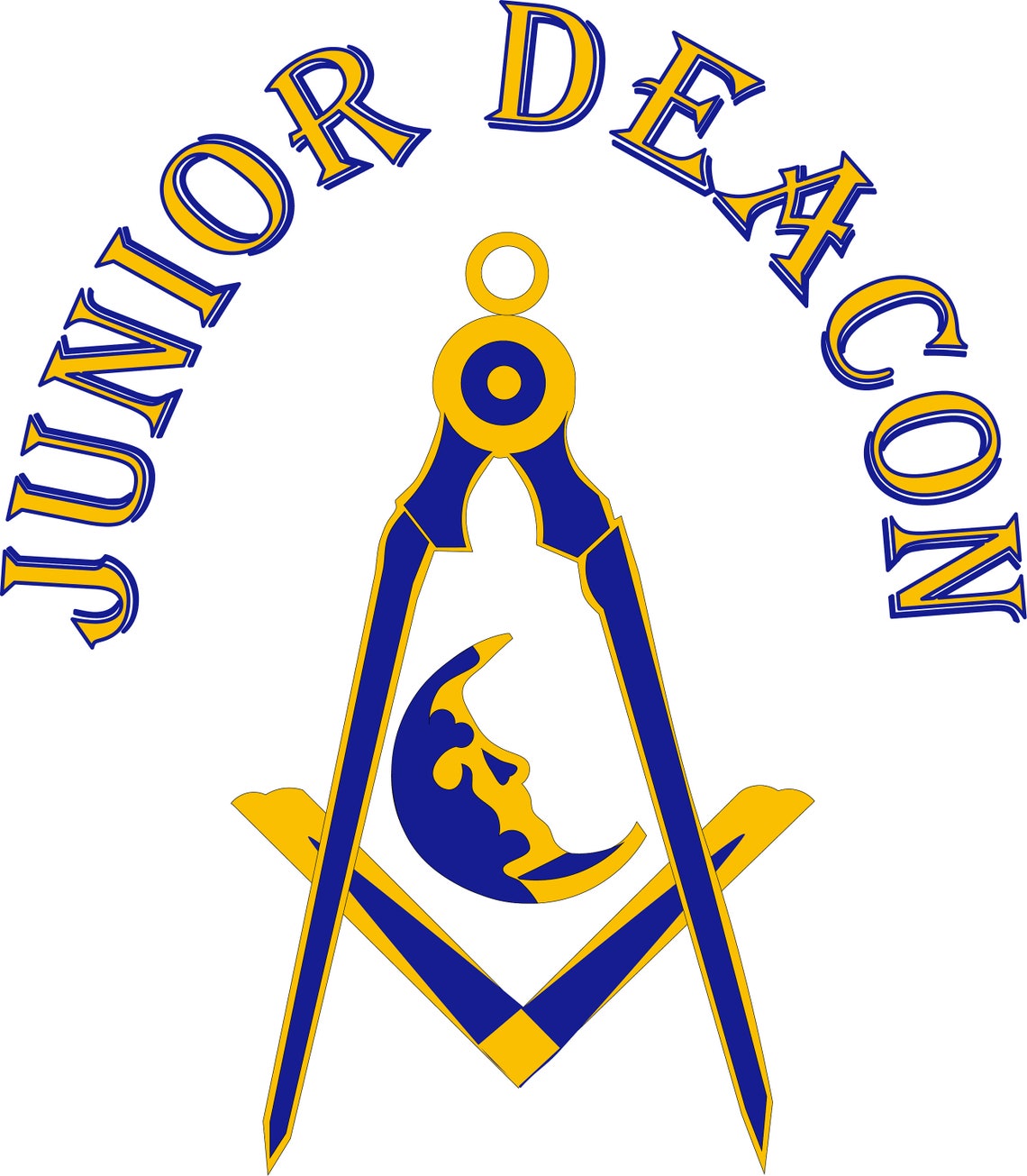 Junior Deacon Badge SVG Silhouette & Cricut Cut Files - Etsy
