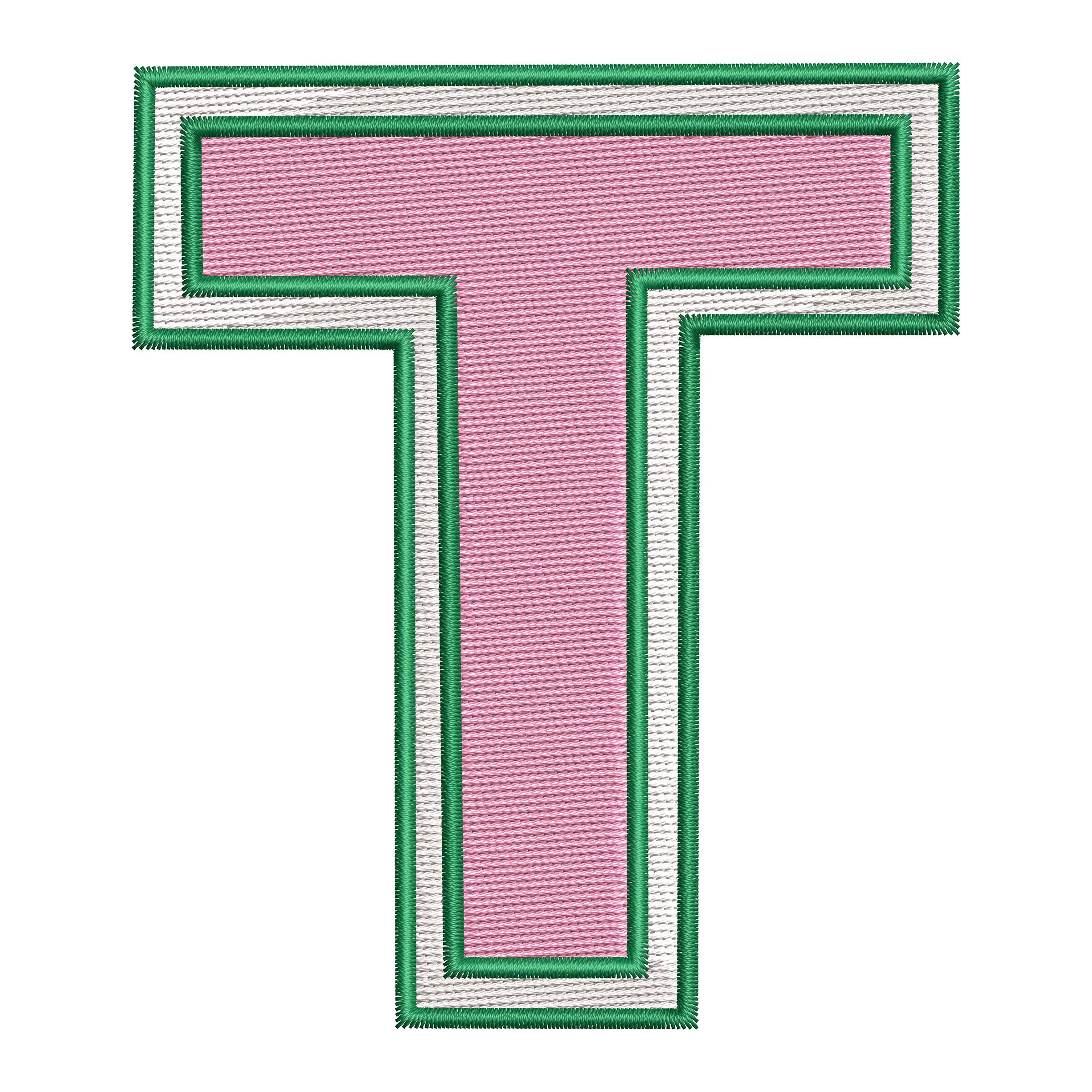 Greek Letters Tau or T Digital Machine Embroidery Design | Etsy