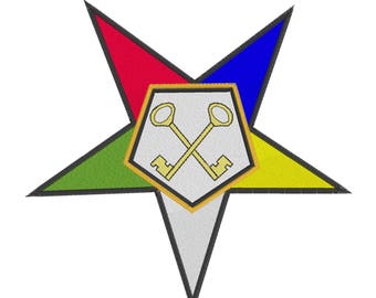 Eastern Star Altar Badge Embroidery Design Digital File | Etsy