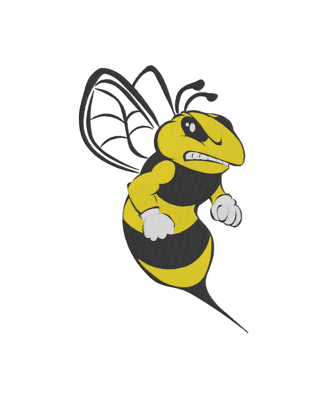 Bee Team Mascot Embroidery Design 2x3 3x4 4x5 5x8 - Etsy