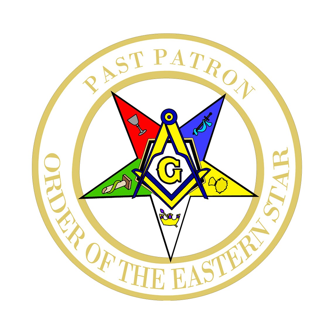 OES Past Patron Badge - Silhouette and Cricut Cut Files - Jpeg, Svg ...