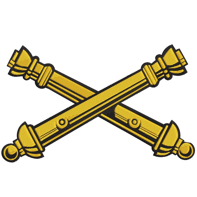 Cross Cannons - Digital Machine Embroidery File - 2x3, 3x4, 4x5, 4x6 ...