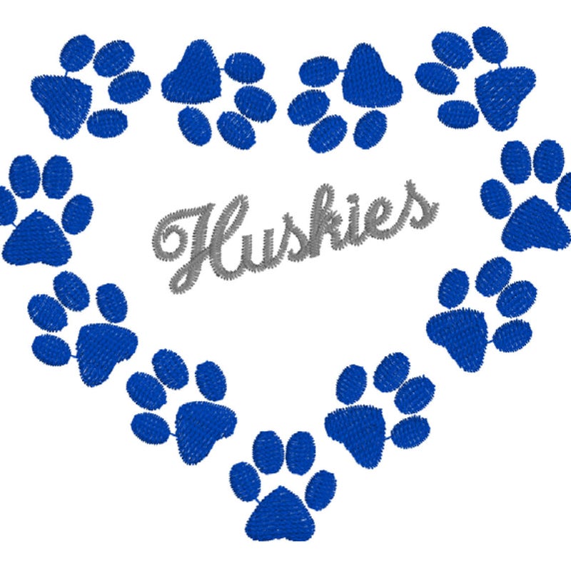 Huskies Paw Print - Etsy