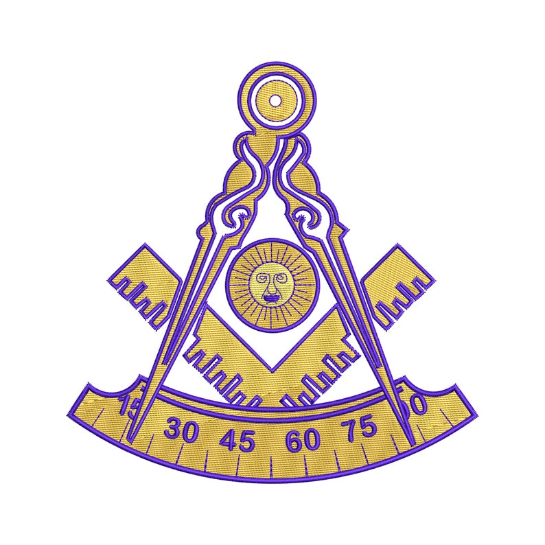 Past Master Emblem Digital Machine Embroidery File 3x3 - Etsy Israel