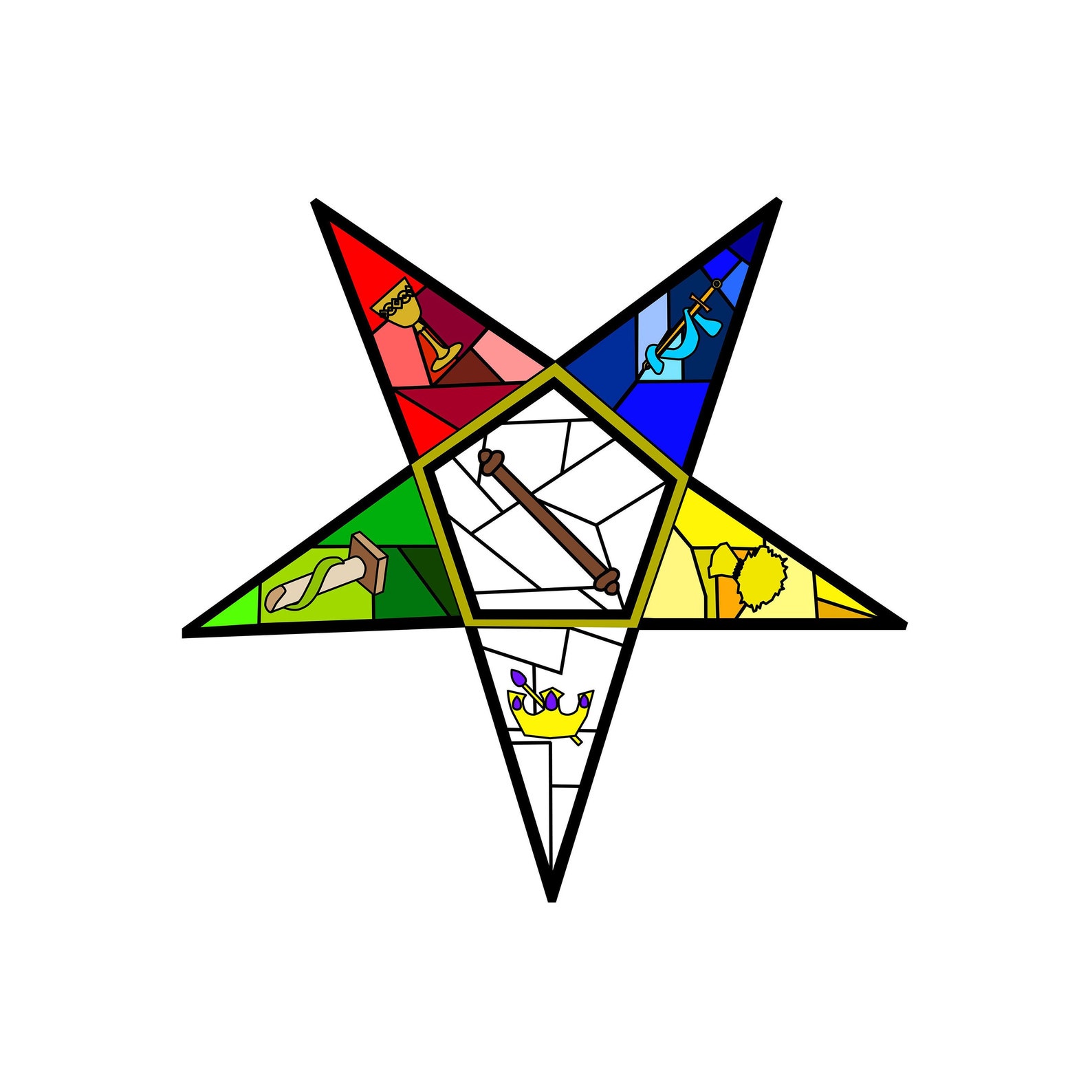 PHA O.E.S. Associate Conductress Stained Glass- Silhouette Cut Files ...