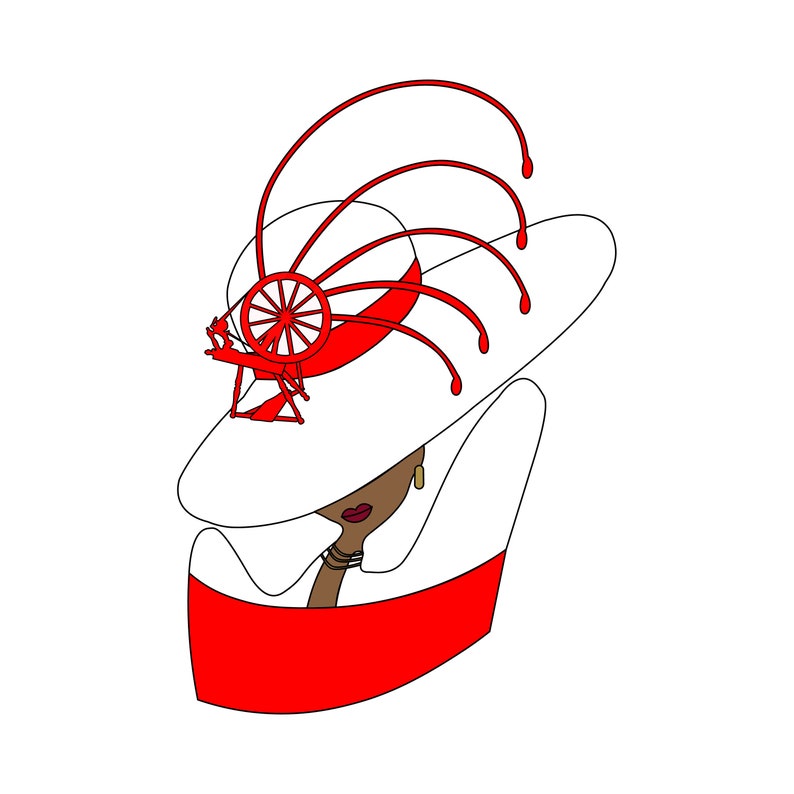 HOJ Ladies in White Silhouette & Cricut Cut Files Jpeg - Etsy