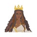 Realistic Esther or African Queen - Digital Machine Embroidery Design ...