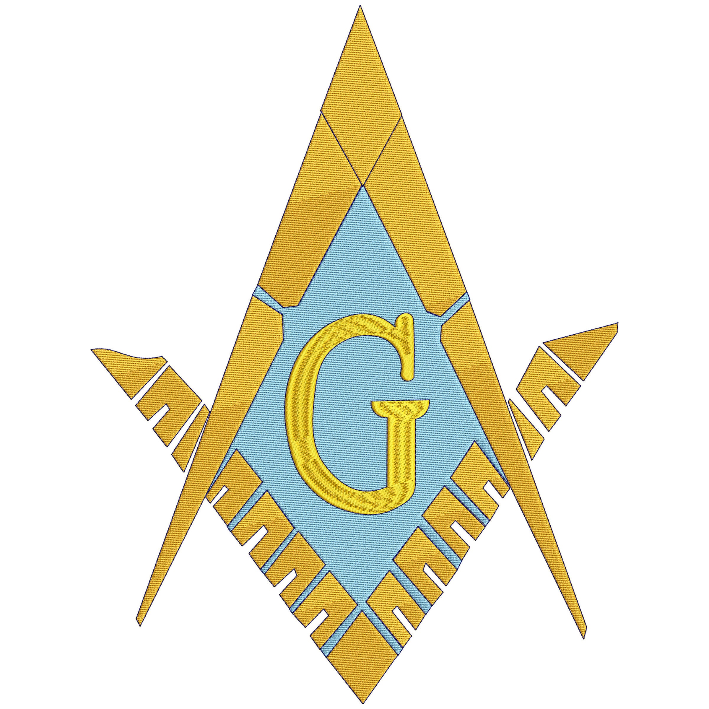 Fractured Square and Compasses - Digital Machine Embroidery Designs ...