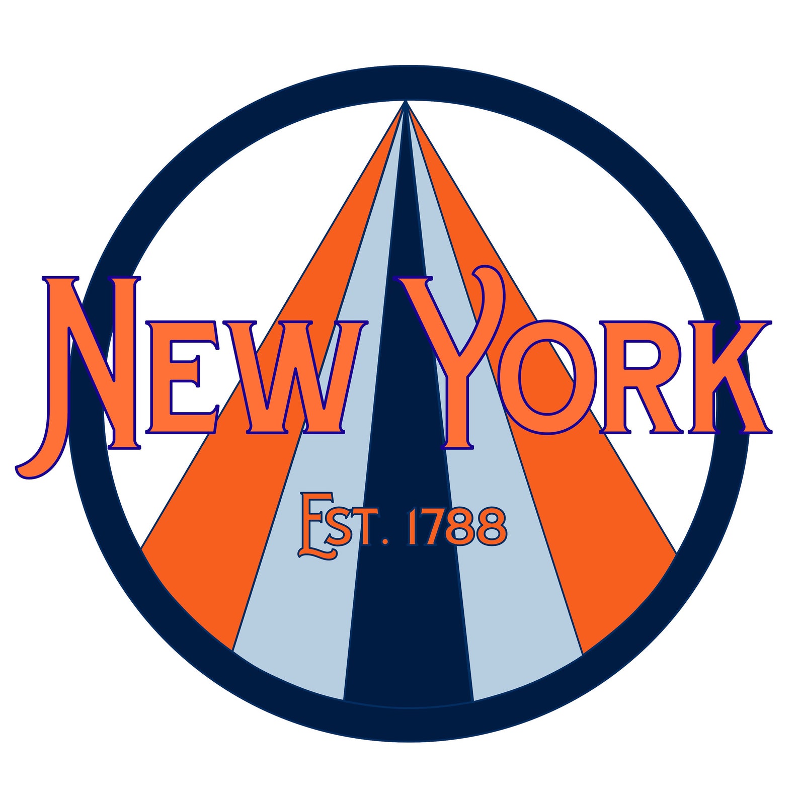 New York Circle Design - Silhouette and Cricut Cut Files - Jpeg, Svg ...