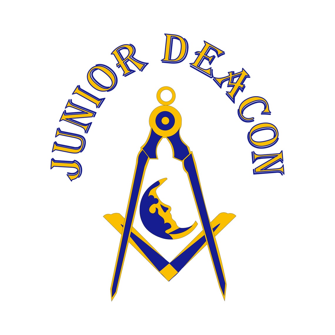 Junior Deacon Badge SVG Silhouette & Cricut Cut Files - Etsy