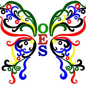OES Butterfly- Cricut Cut Files - Jpeg, Svg, Eps, Png, Gsp, Dxf - High ...