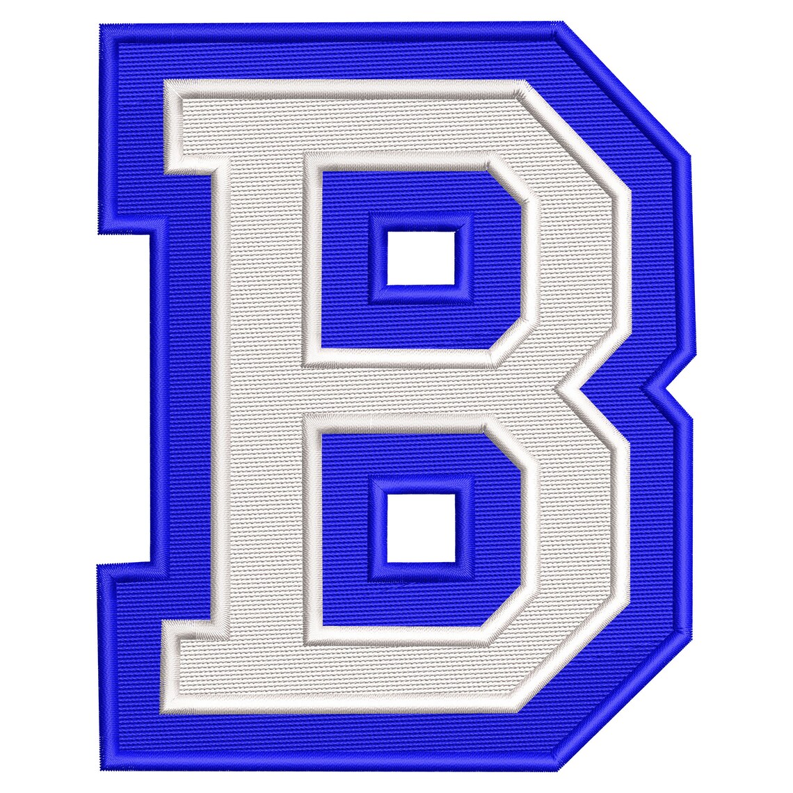 OES b Filled Letter Digital Machine Embroidery - Etsy