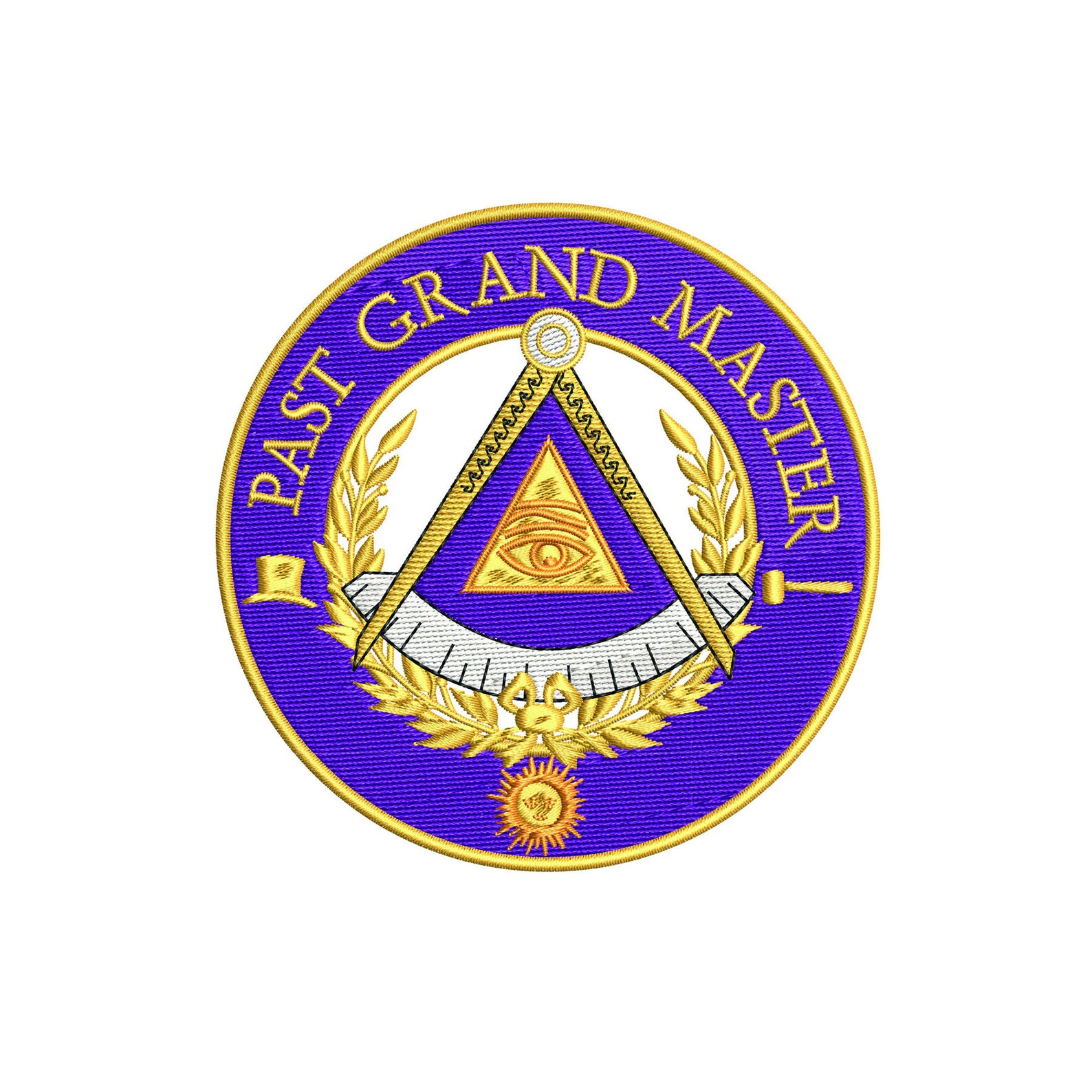 Past Grand Master Emblem- Square and Compasses With the Rocker -digital ...