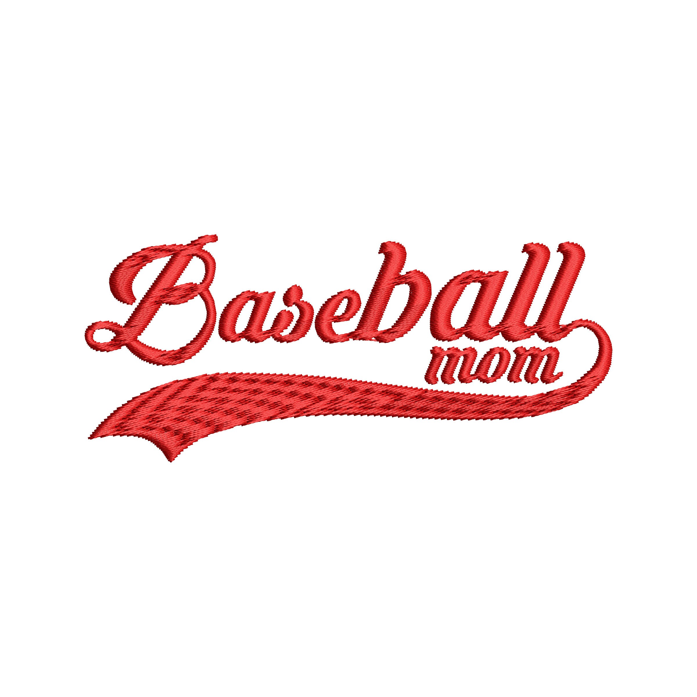 Baseball Mom- Digital Machine Embroidery Design - 2x4, 2x5, 3x6, 4x7 ...