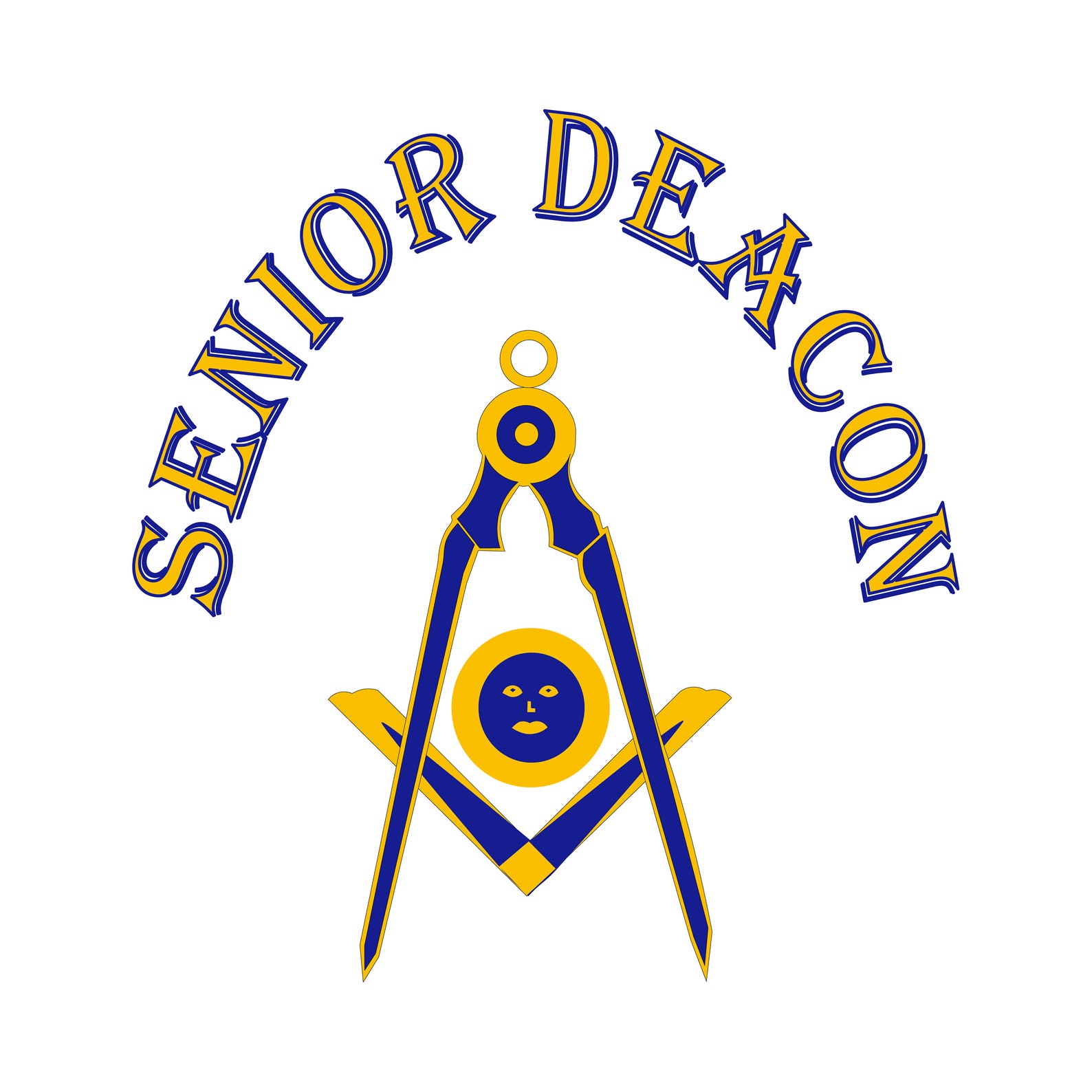 Senior Deacon Badge SVG Silhouette & Cricut Cut Files Jpeg, Svg, Eps ...