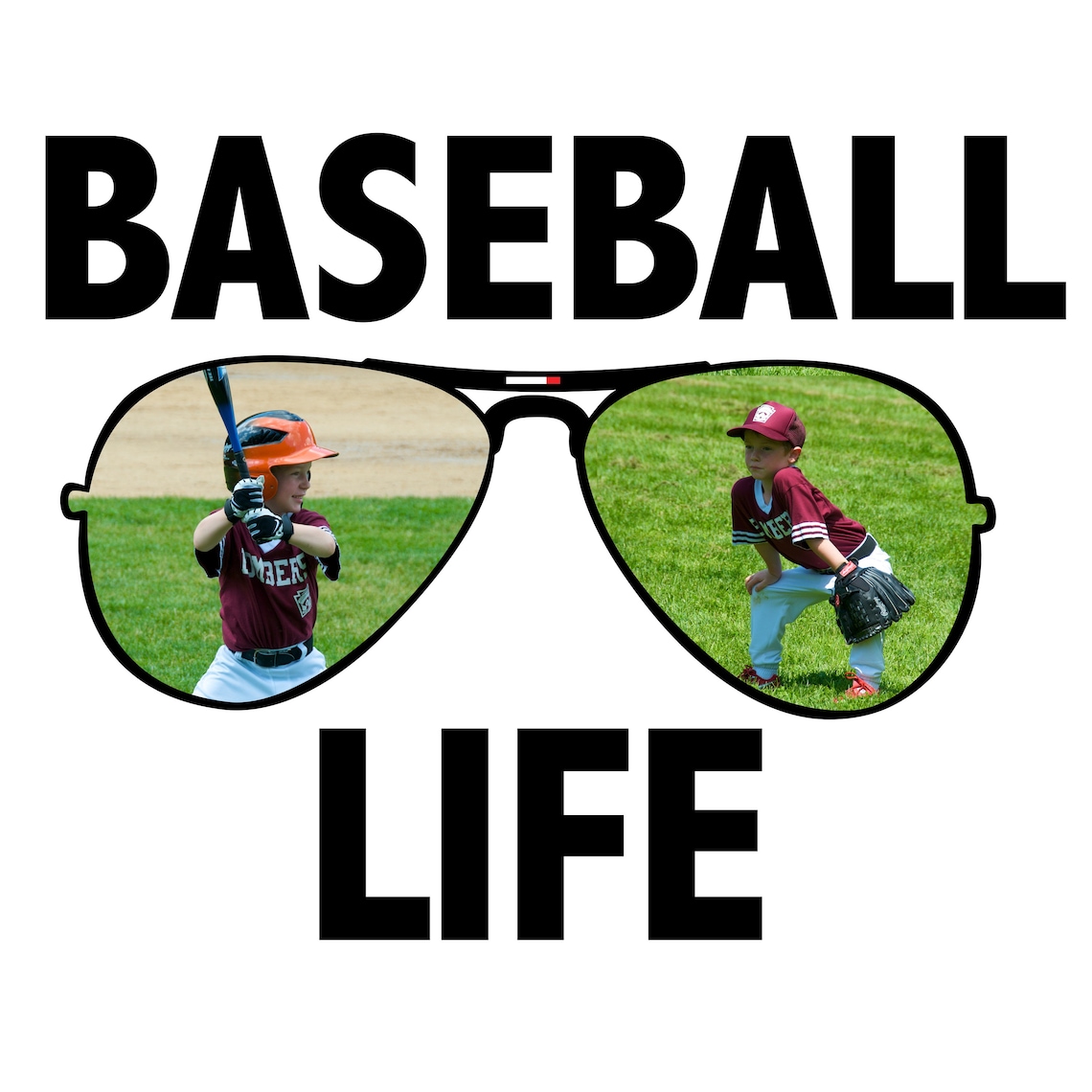 Baseball Life Design Insert Your Photos Silhouette and Cricut - Etsy