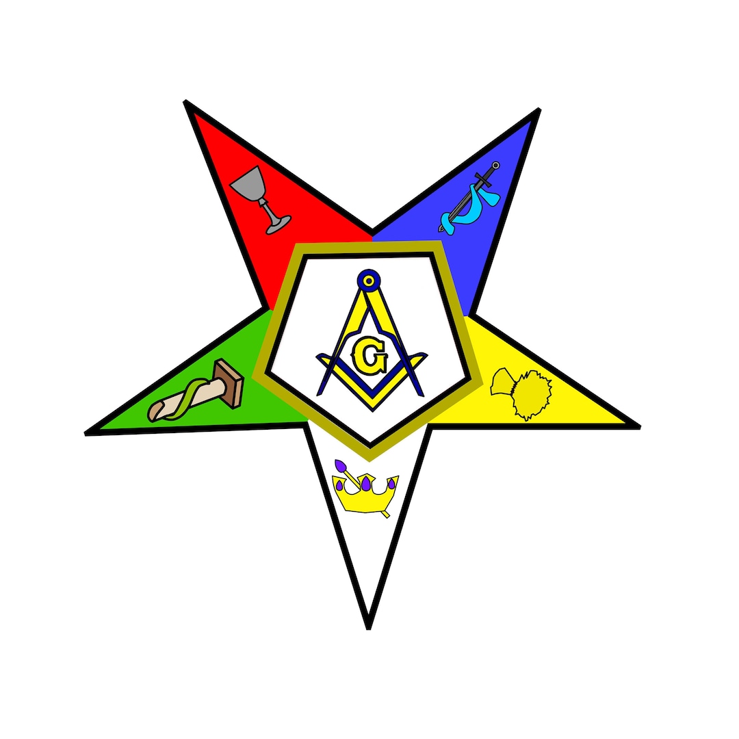 O.E.S. Worthy Patron- Silhouette Cut Files - Jpeg, Svg, Eps, Png, Gsp ...