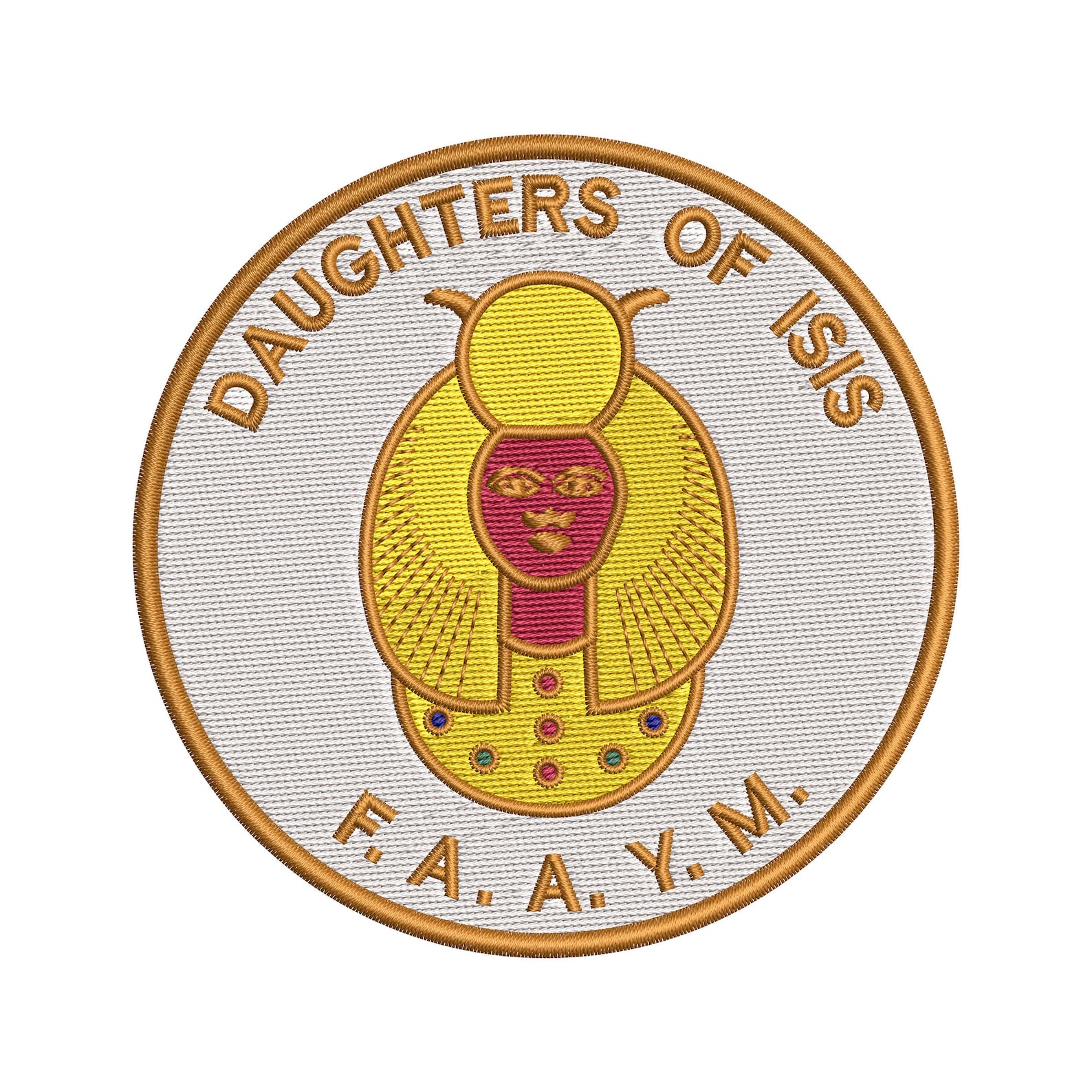 DOI Patch - Daughters of Isis- Digital Machine Embroidery Design - 4x4 ...