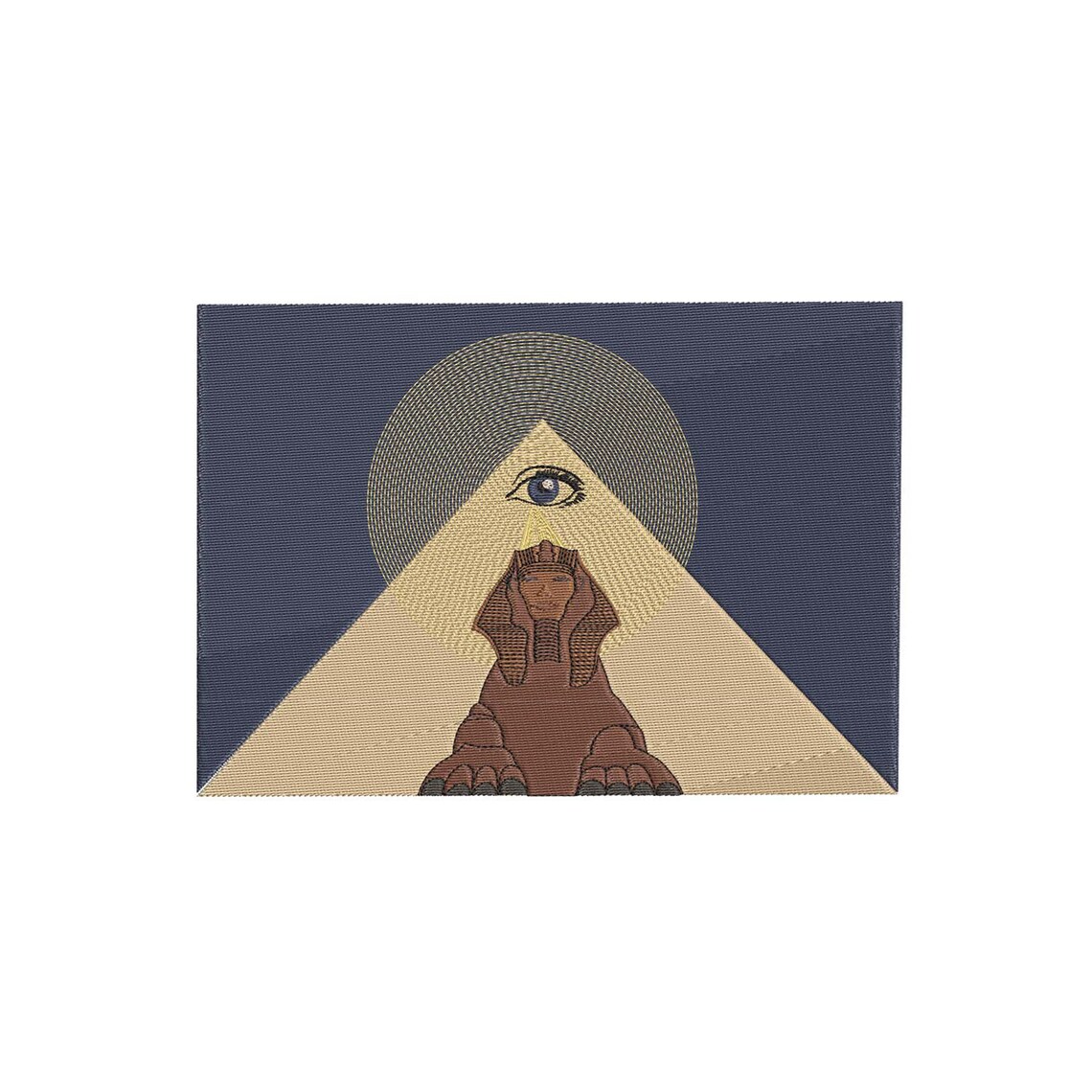 Sphinx and Pyramid With All Seeing Eye- Embroidery Design - 3x4, 5x6 ...