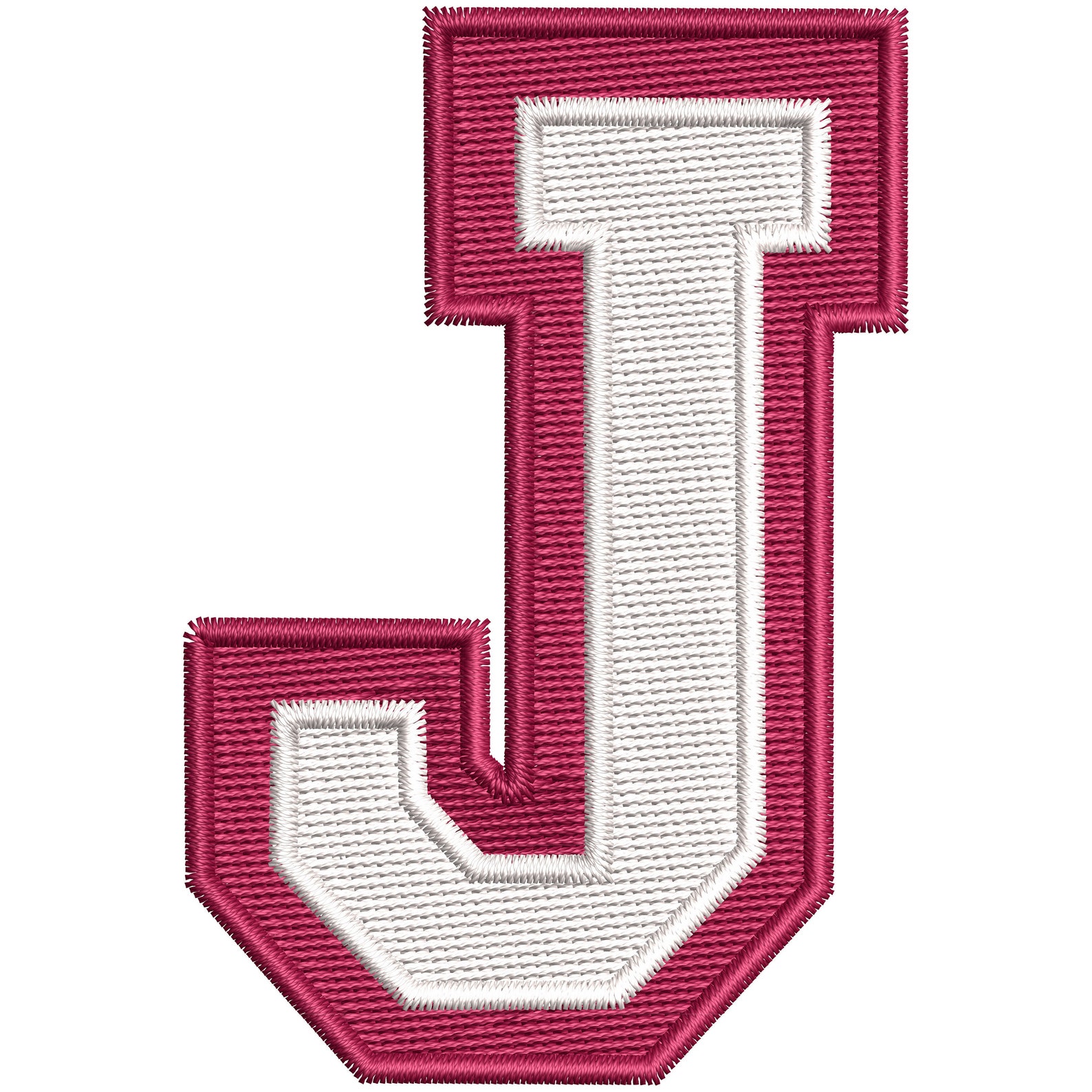 OES or HOJ "j" Filled Letter - Digital Machine Embroidery Design - 2x2 ...
