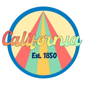 California Circle Design - Silhouette and Cricut Cut Files - Jpeg, Svg ...