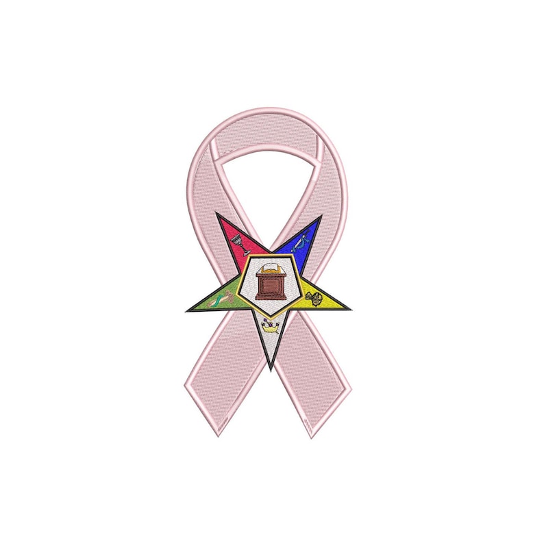 Order of the Eastern Star Pink Ribbon - 3x6, 4x8, 5x10, and 6x12 ...