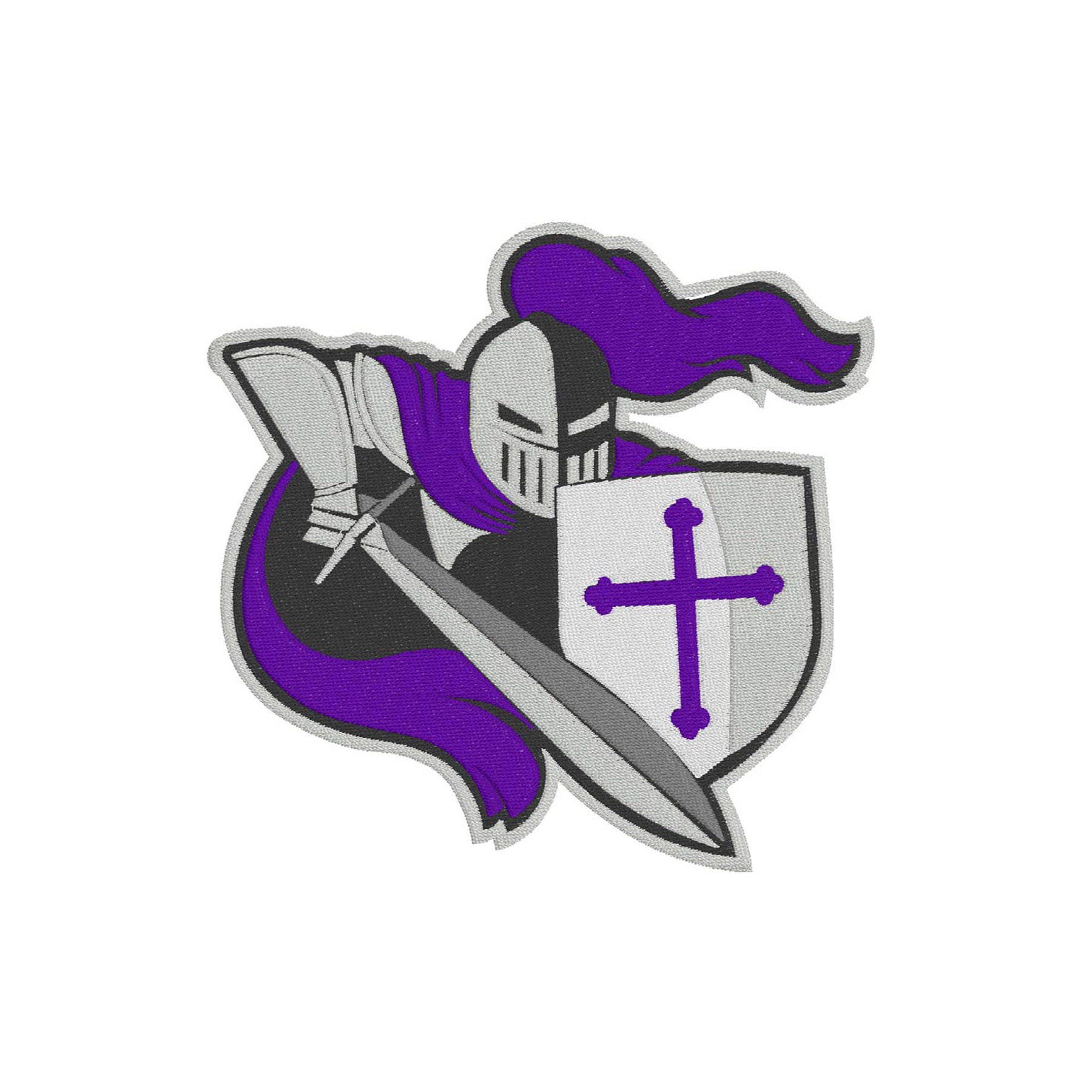 Knights or Crusaders Team Mascot Embroidery Design 4x4 | Etsy
