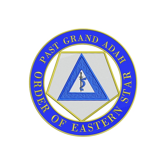PHA OES Past Grand Adah Officer Designs embroidery Design - Etsy