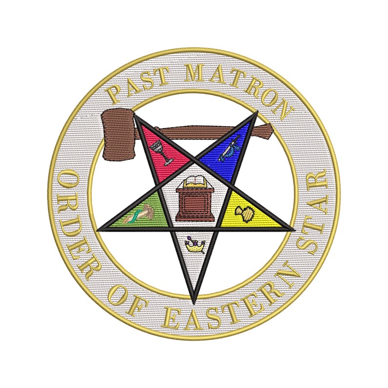 PHA OES Past Worthy Matron - Digital Machine Embroidery Design - 4x4 ...