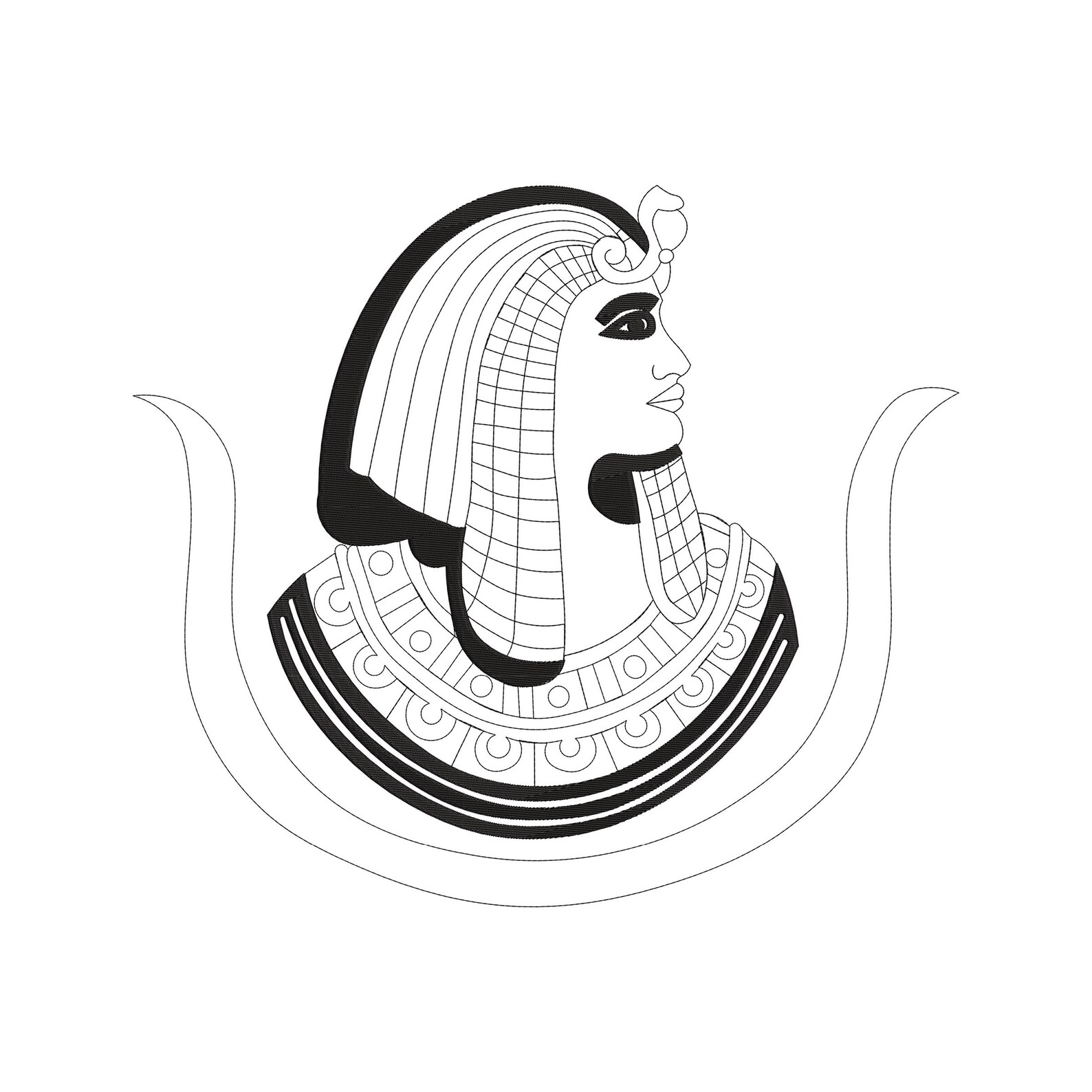 DOI Outline Digital Machine Embroidery Design 3x3 4x4 - Etsy