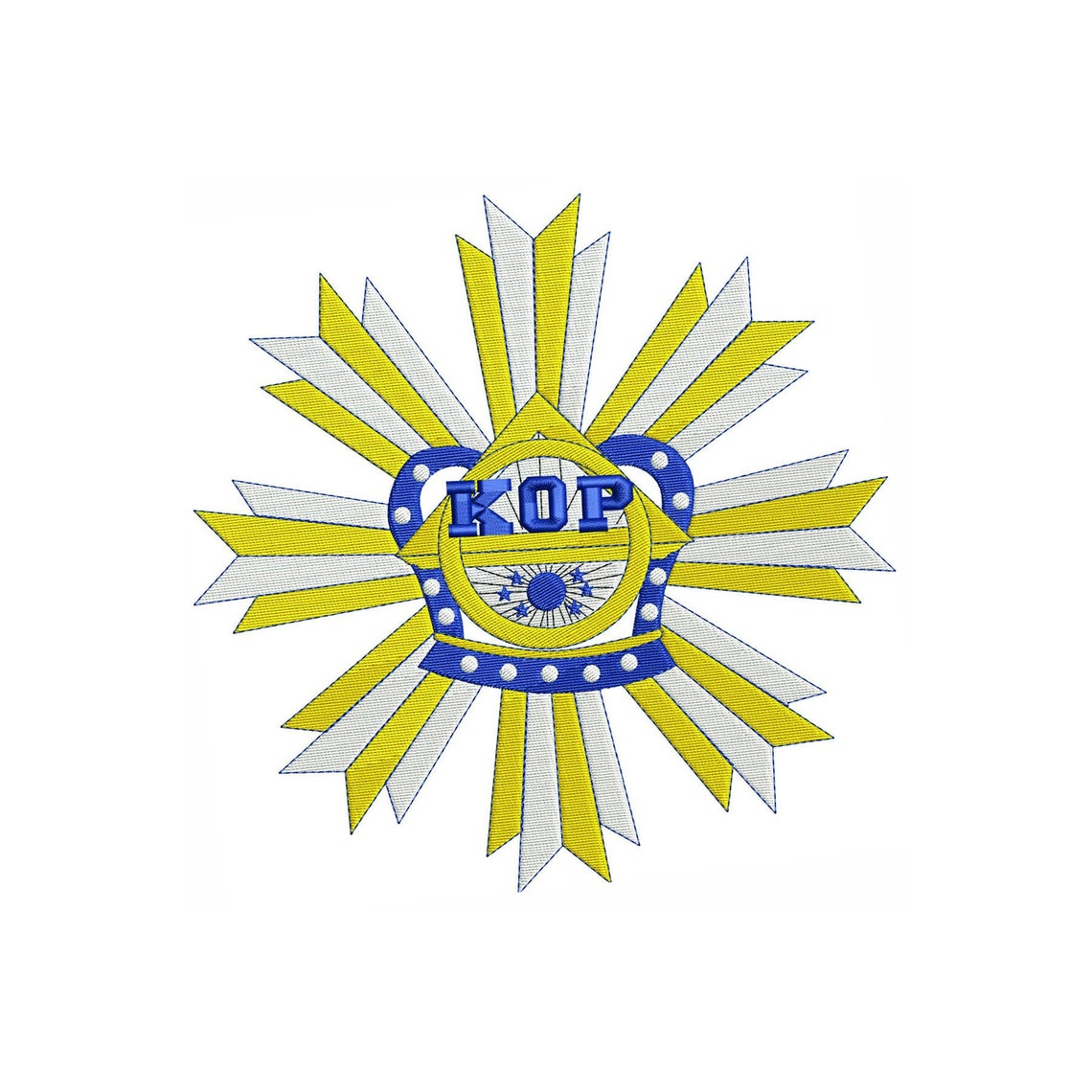 Knights of Pythagoras Embroidery Design 3x3 4x4 6x6 | Etsy