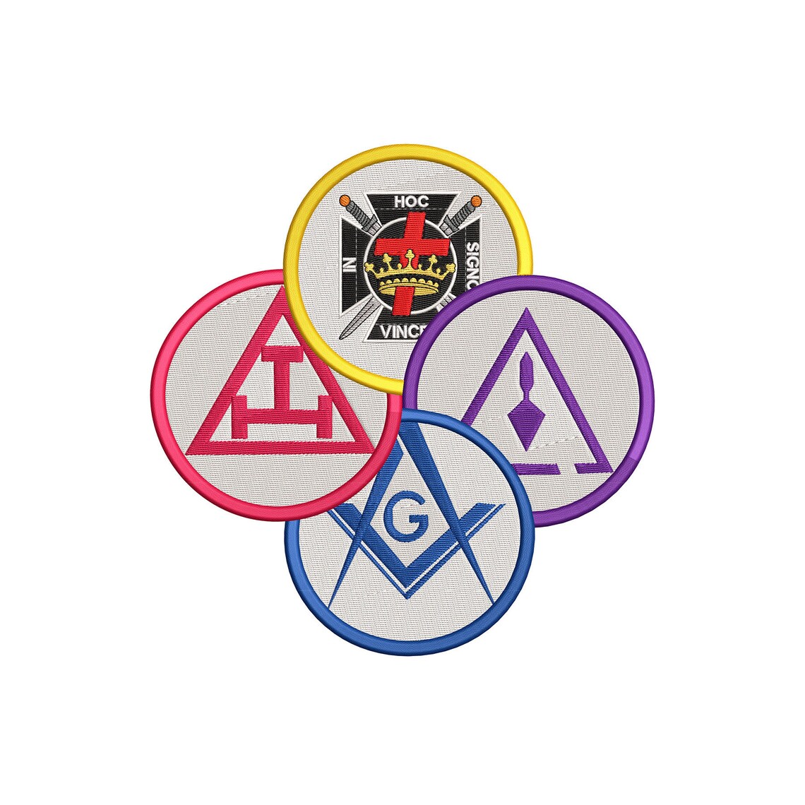 York Rite Quartet 3 Digital Machine Embroidery Design - Etsy