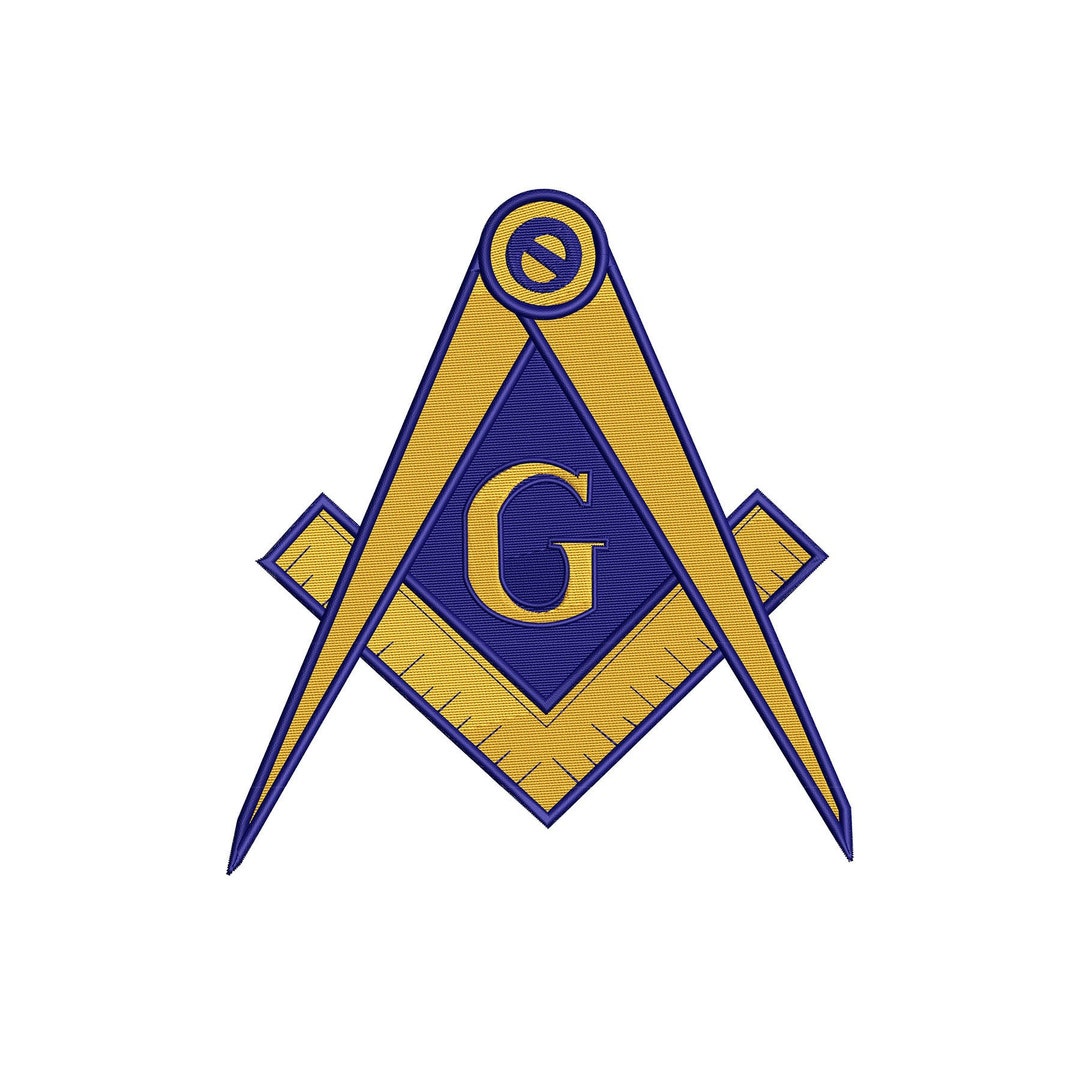 Master Mason - Simple Square and Compasses -embroidery Design Digital ...
