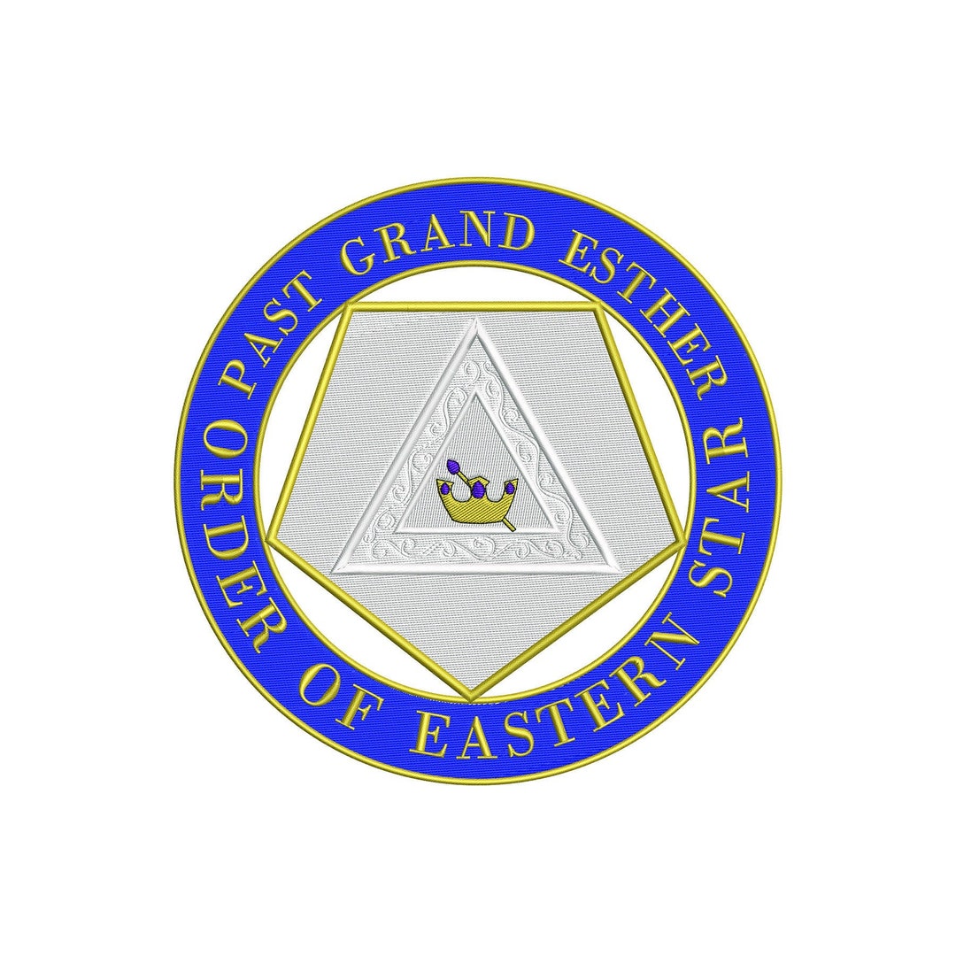PHA OES Past Grand Esther- Officer Designs -embroidery Design Digital ...