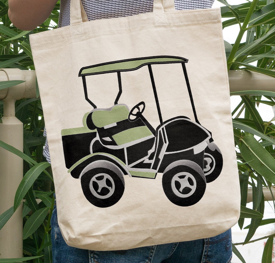 Golf Cart Digital Embroidery Design 4x4 5x5 6x6 7x7 - Etsy