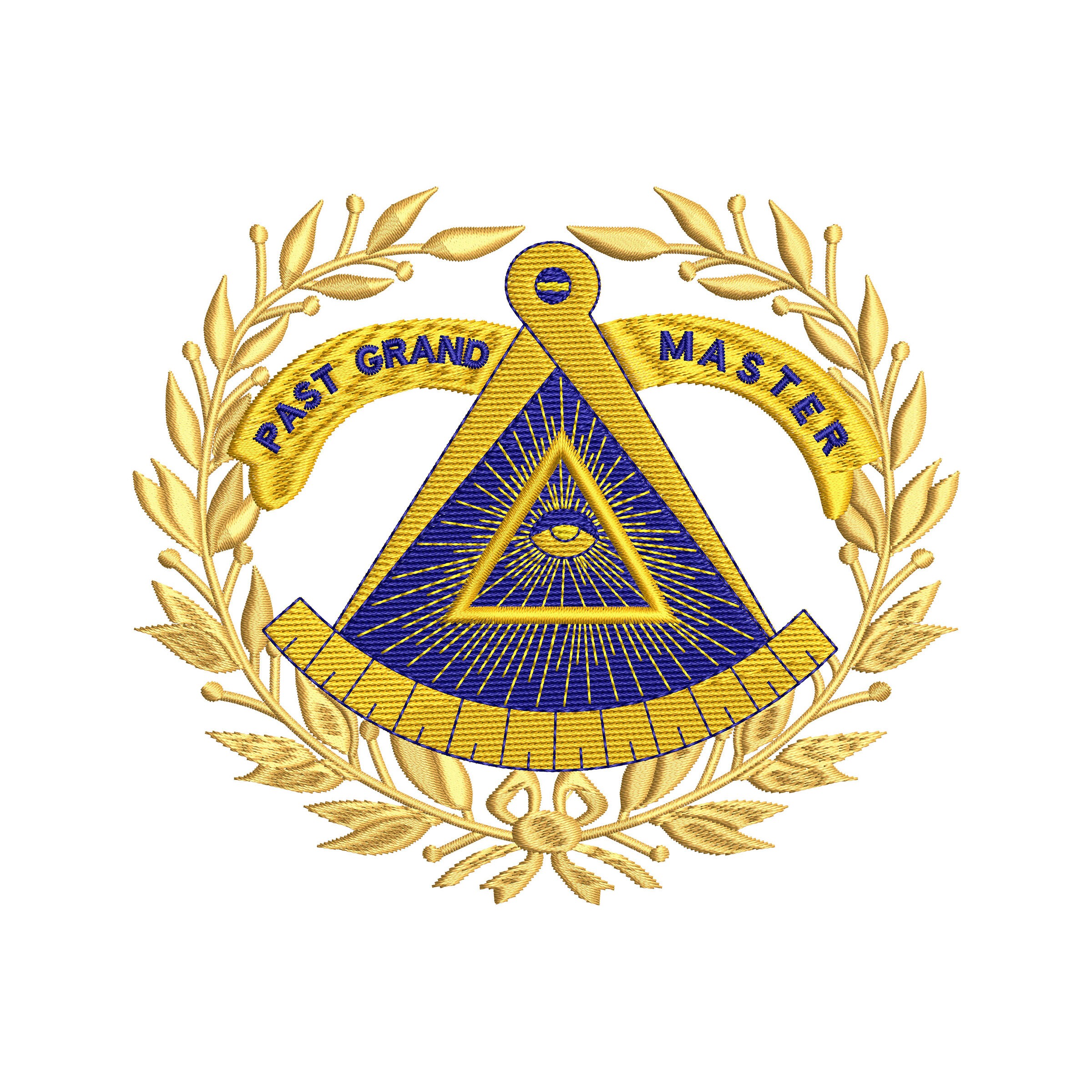 Past Grand Master Badge Digital Machine Embroidery Design - Etsy