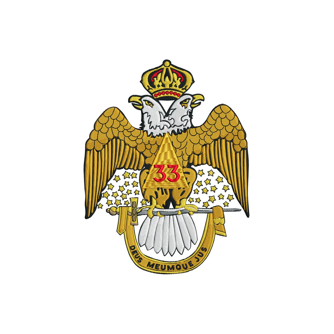 33 Degree Mason Double Eagle Design 2- Scottish Rite - Emblem ...