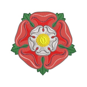 Tudor Rose- Digital Machine Embroidery Design - 2x2, 3x3, 4x4, 5x5, 6x6 ...