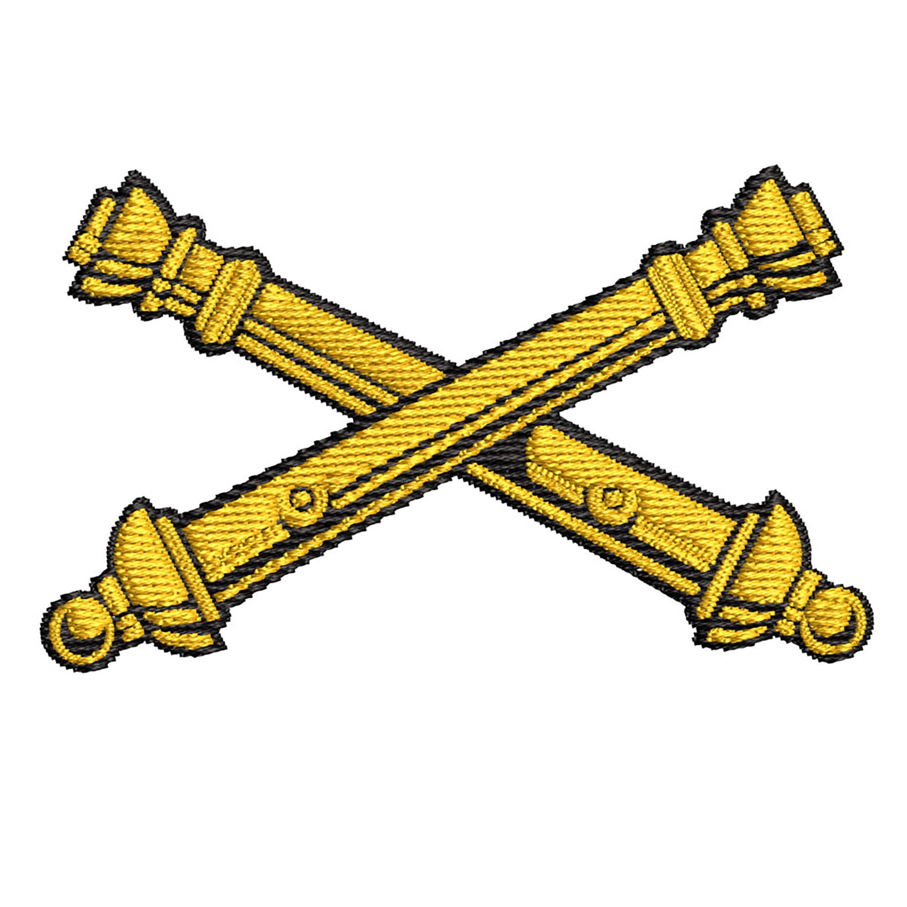 Cross Cannons - Digital Machine Embroidery File - 2x3, 3x4, 4x5, 4x6 ...