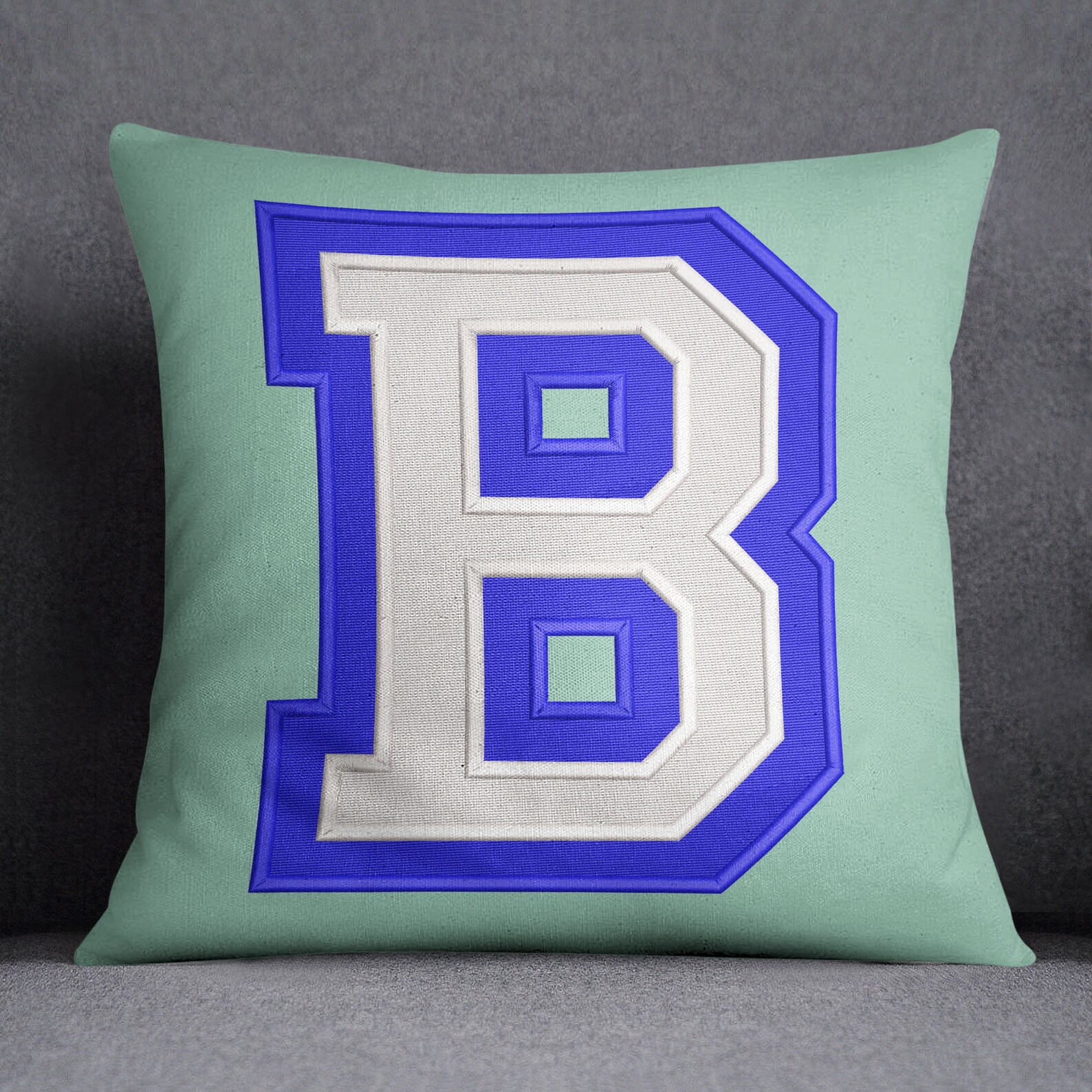 OES "b" Filled Letter - Digital Machine Embroidery Design - 2x2, 3x3 ...