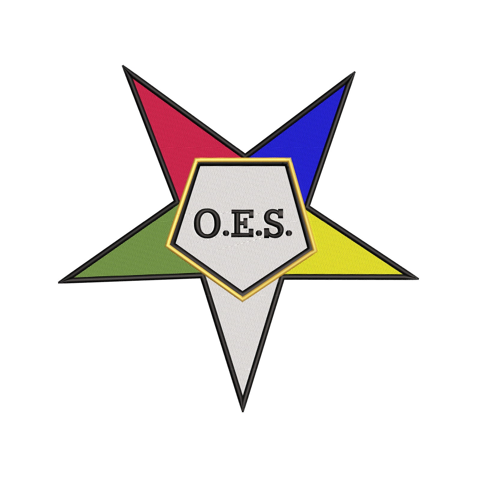 Simple OES Star Embroidery Design Digital File 3x3 4x4 | Etsy