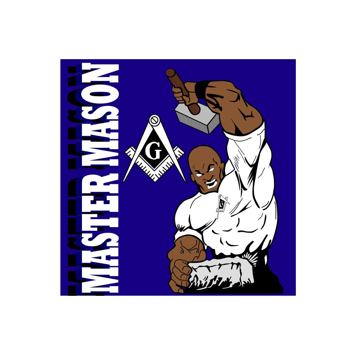 Master Mason PH Masonry Silhouette and Cricut Cut Files | Etsy