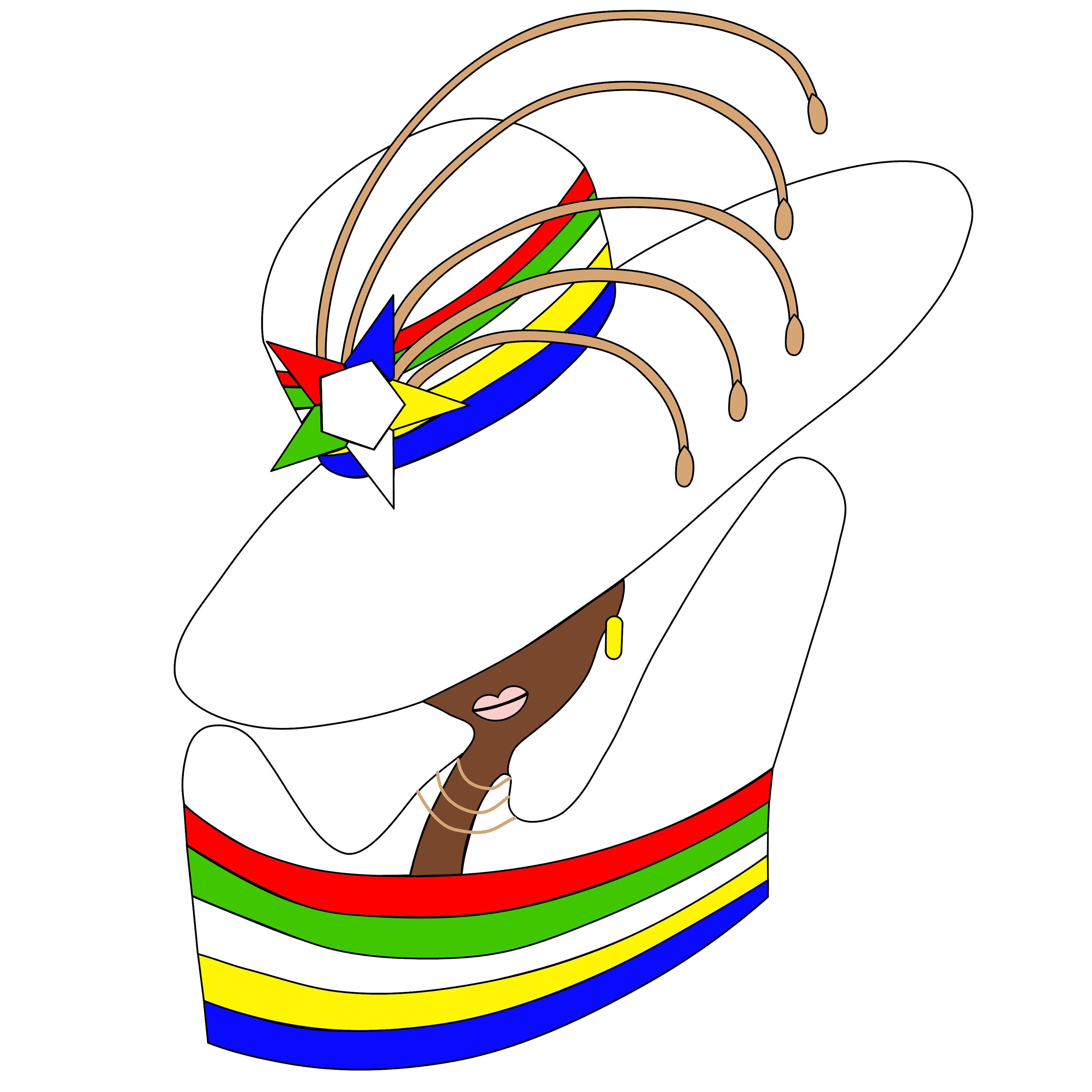 OES Lady in White Striped Hat - Silhouette and Cricut Cut Files - Jpeg ...