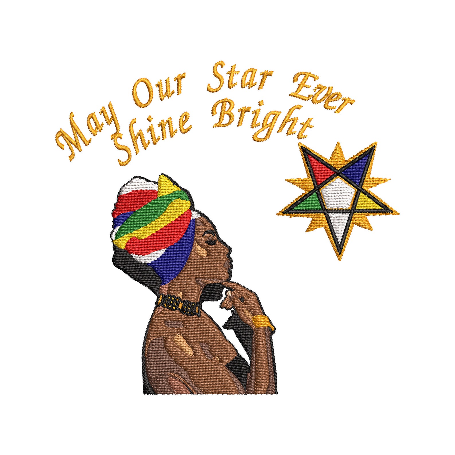 OES Star Bright Digital Machine Embroidery Design 4x4 | Etsy