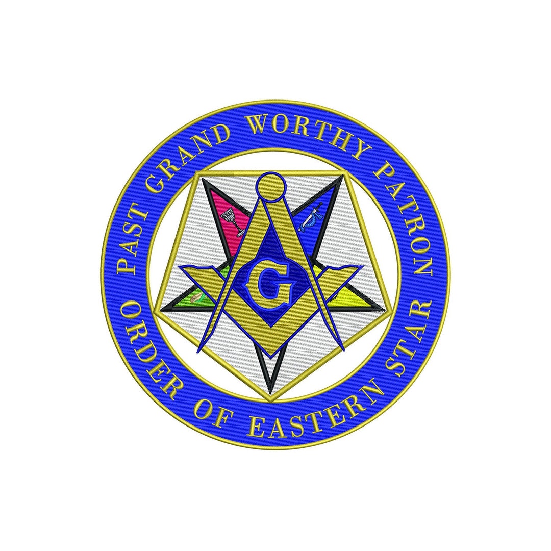 PHA OES Past Grand Worthy Patron- Officer Designs -embroidery Design ...