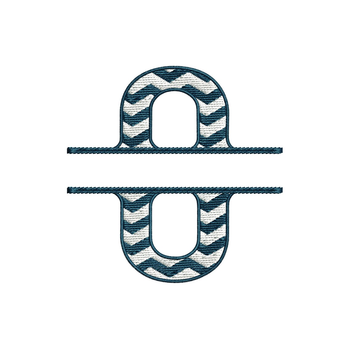 Chevron Monogram O Digital Embroidery Design 2.5x2.5 | Etsy